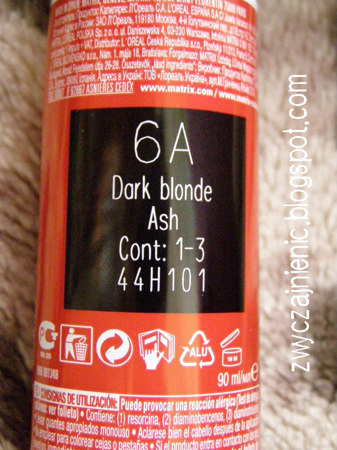 Zwyczajnie nic...: Matrix Color Sync 6A czyli poprawienie natury chemią ...