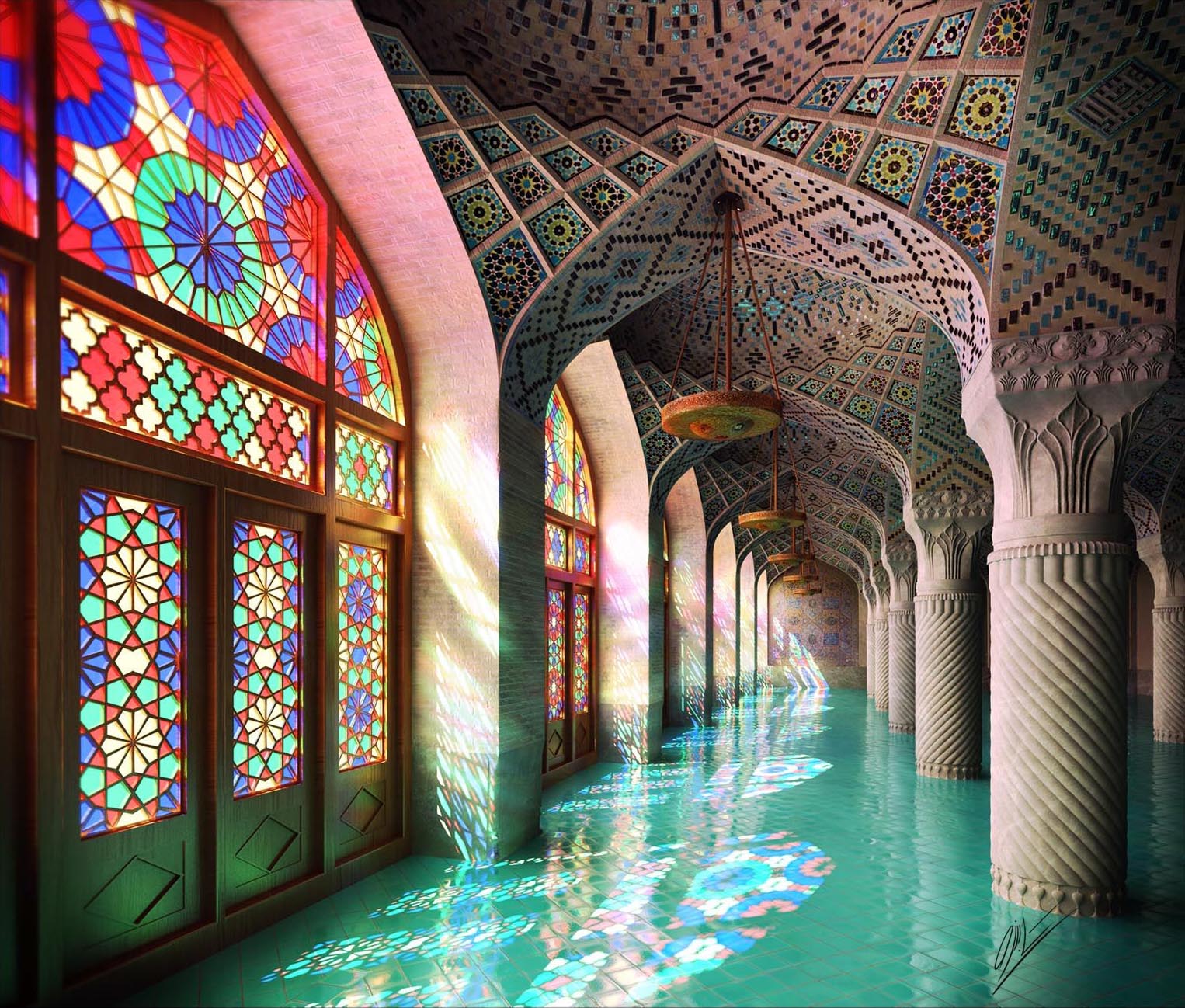 MosaICON: Nasir al- Mulk mecset.(Mosque.)