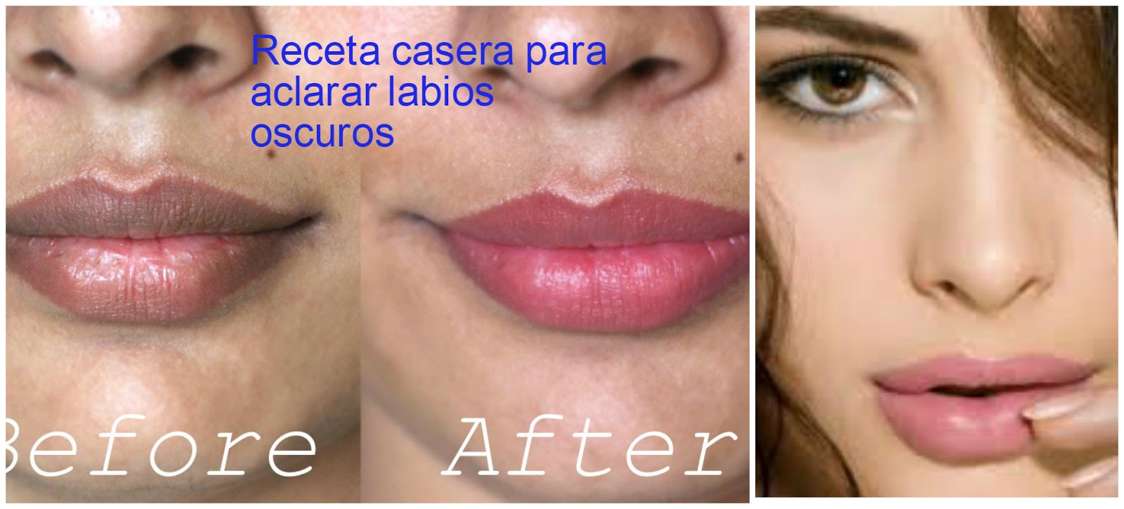 Cómo aclarar los labios oscuros- Remedios caseros ~ Belleza y Peinados