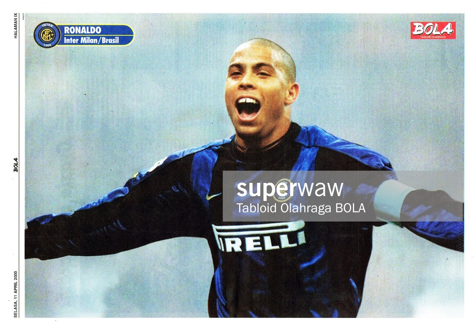 POSTER RONALDO (INTER MILAN 1999)