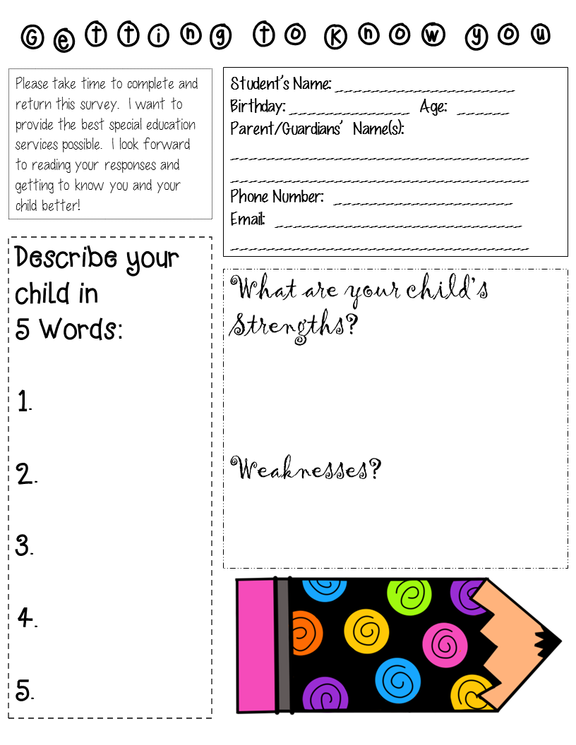 Mrs. H.'s Resource Room: Special Ed Summer Blog Hop: Week 3 Back to ...