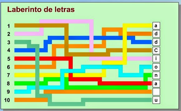 El bagul de les lletres: LABERINTO DE LETRAS