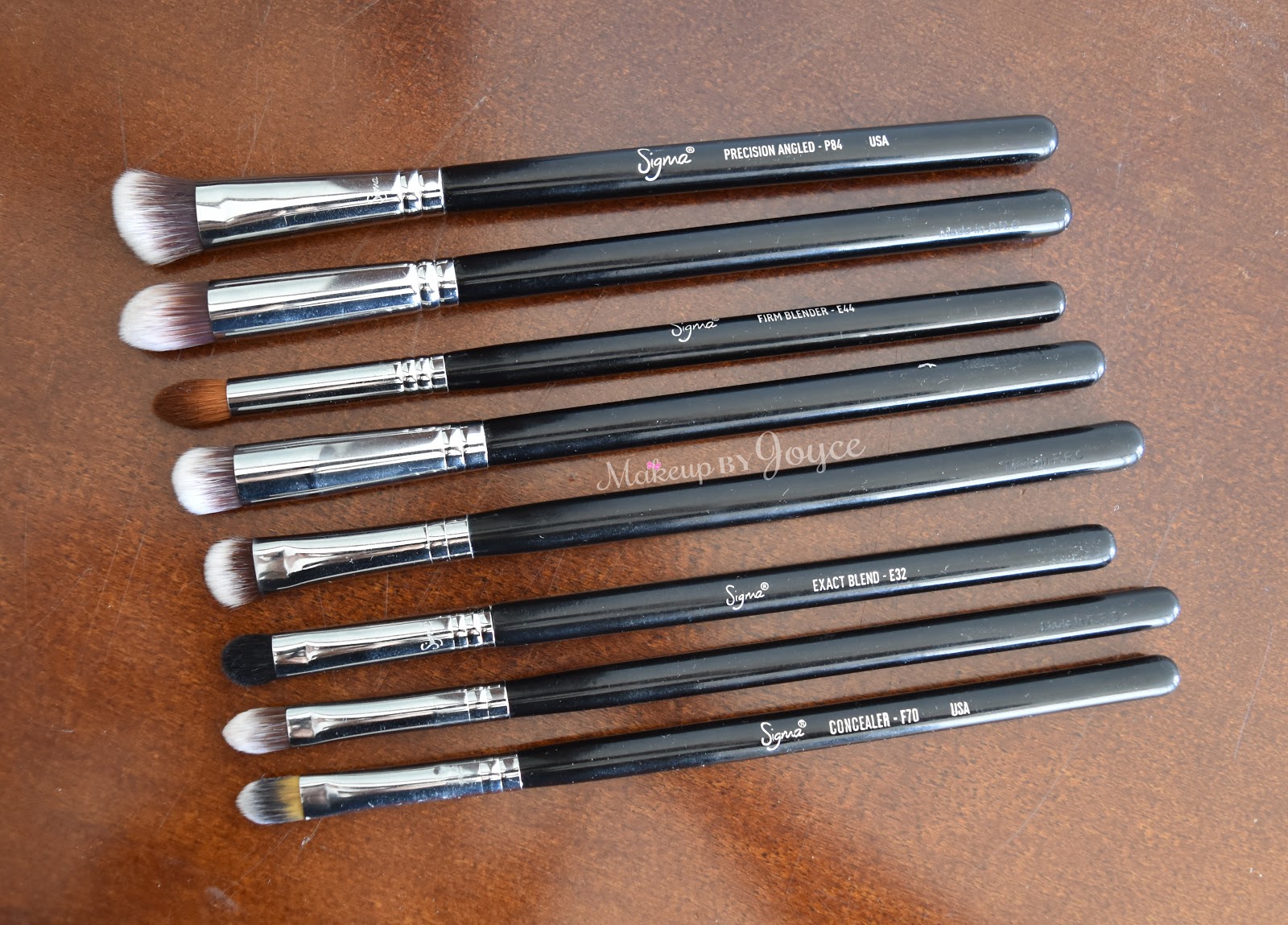MakeupByJoyce ** !: Review + Swatches: Sigma Synthetic Eye Brushes for ...