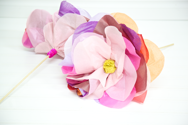 DIY Tissue Flowers!
