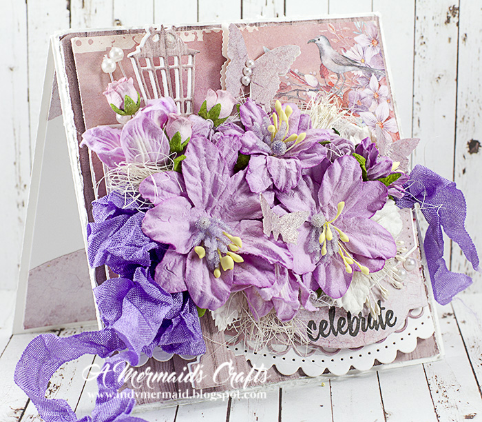 A Mermaids Crafts: Pretty Flori Celebrate Cards for Wild Orchid Crafts