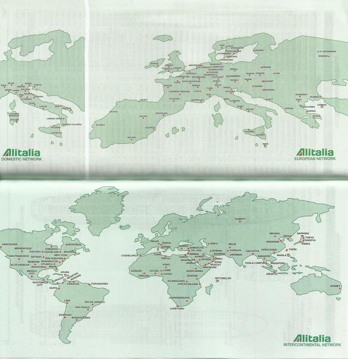 Airline memorabilia: Alitalia / KLM (1999/2000)