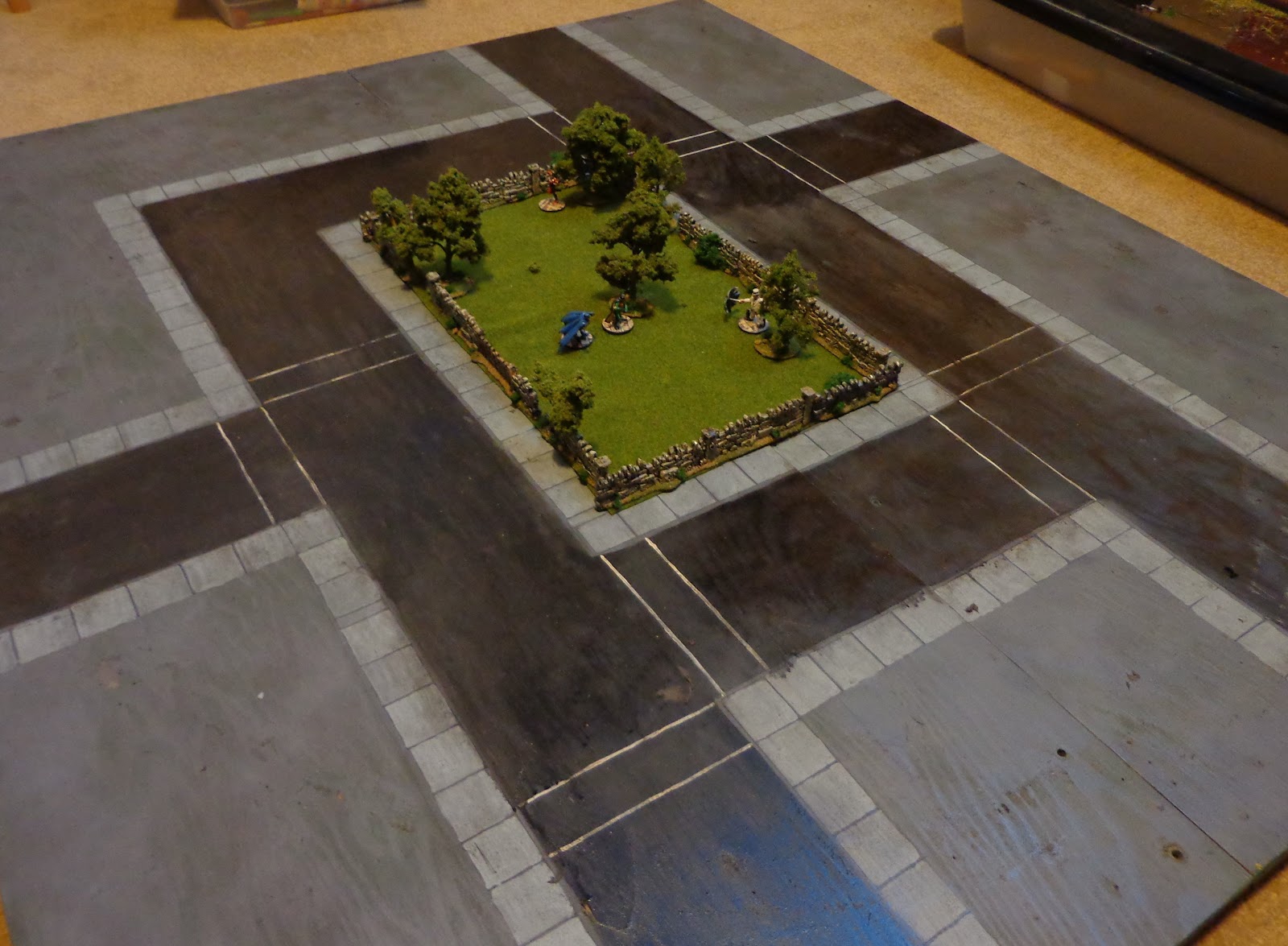 Bob's Miniature Wargaming Blog: Progress on superhero terrain board