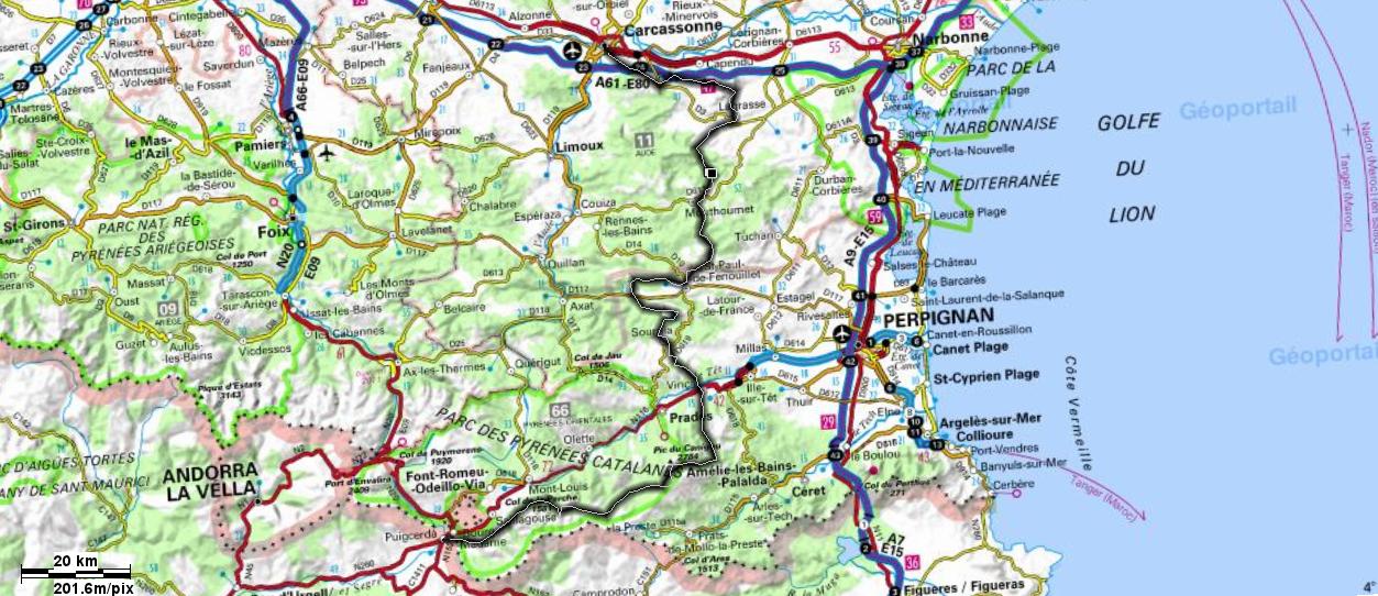John Hayes Walks: Stage 6 - The E4 from the Pyrenees to Carcassone