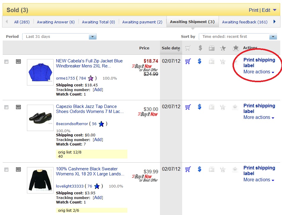 The Resale Thrifter: Printing International Shipping Labels From Home