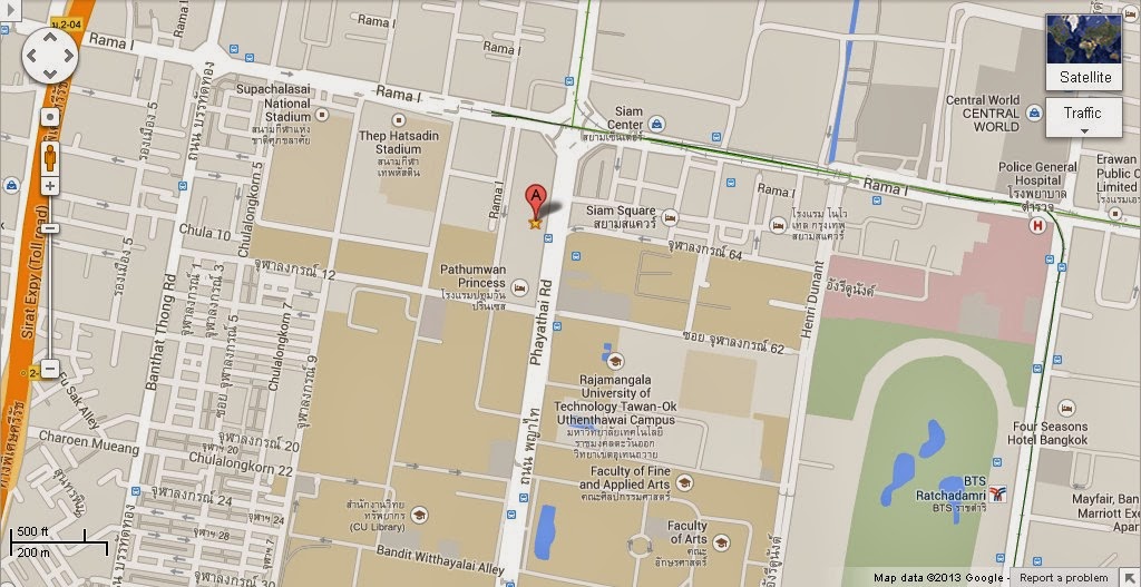 Detail MBK Fight Night Bangkok Location Map | About BTS Bangkok ...