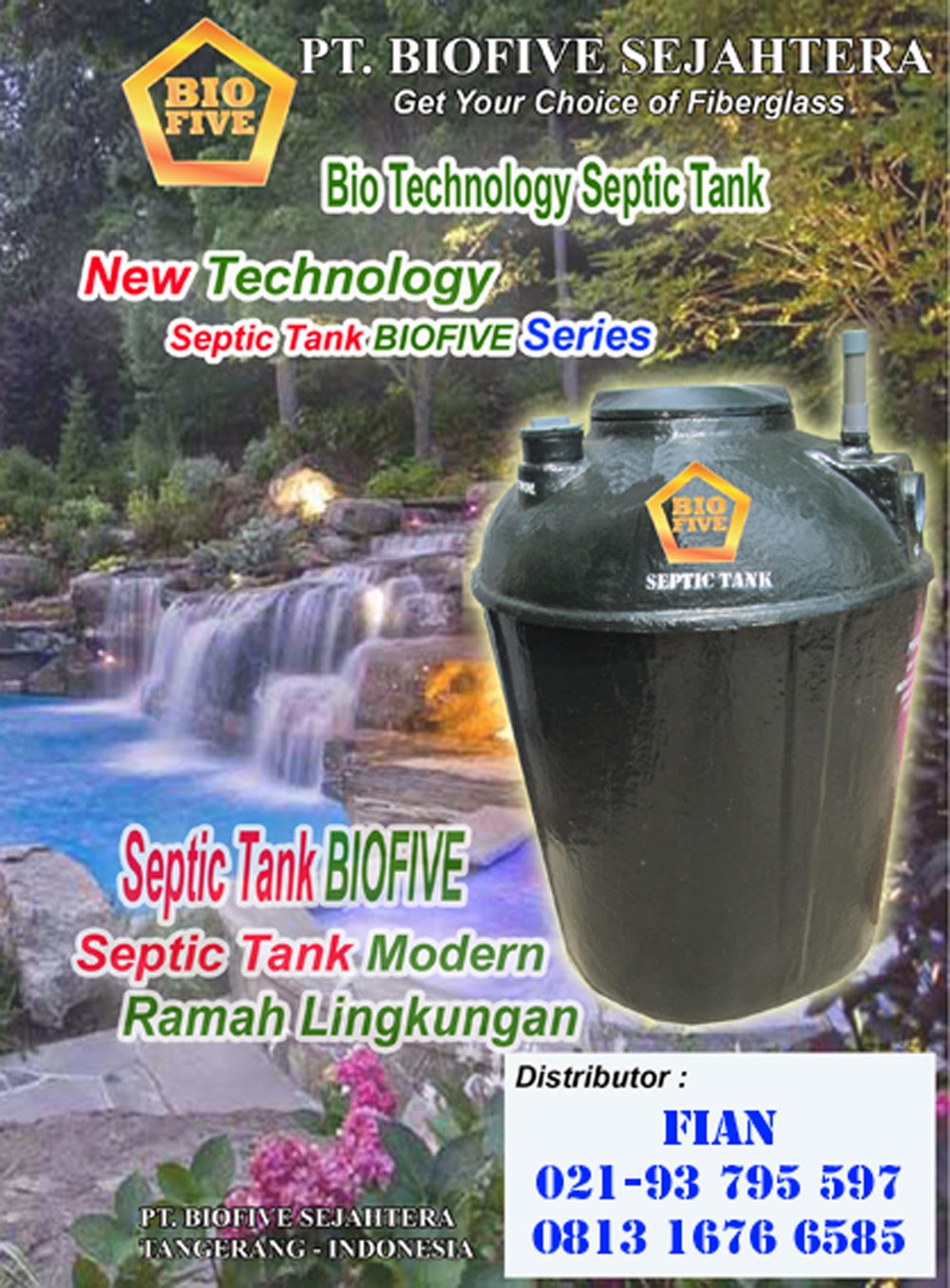 SEPTIC TANK BIOFIVE YANG MODERN DAN RAMAH LINGKUNGAN