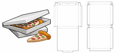 Structural (Technical Drawing) Packaging Design for Pizza