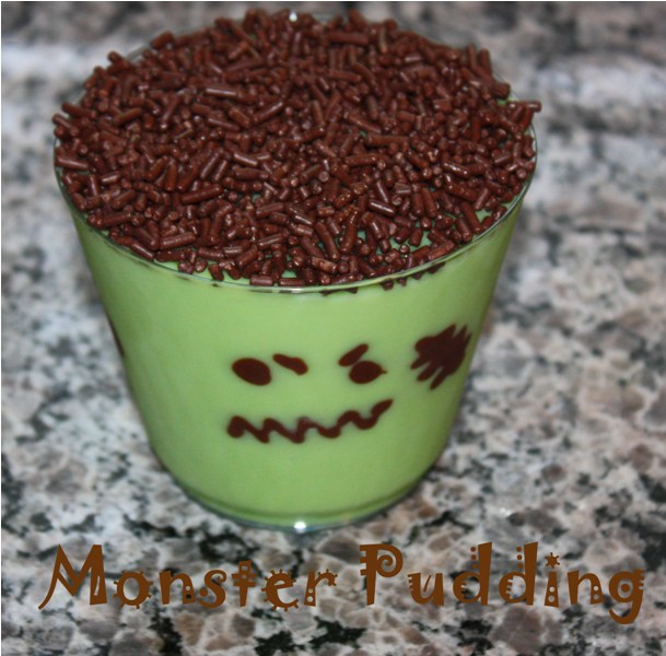 Christy Robbins: Halloween: Monsters: Franken-Pudding