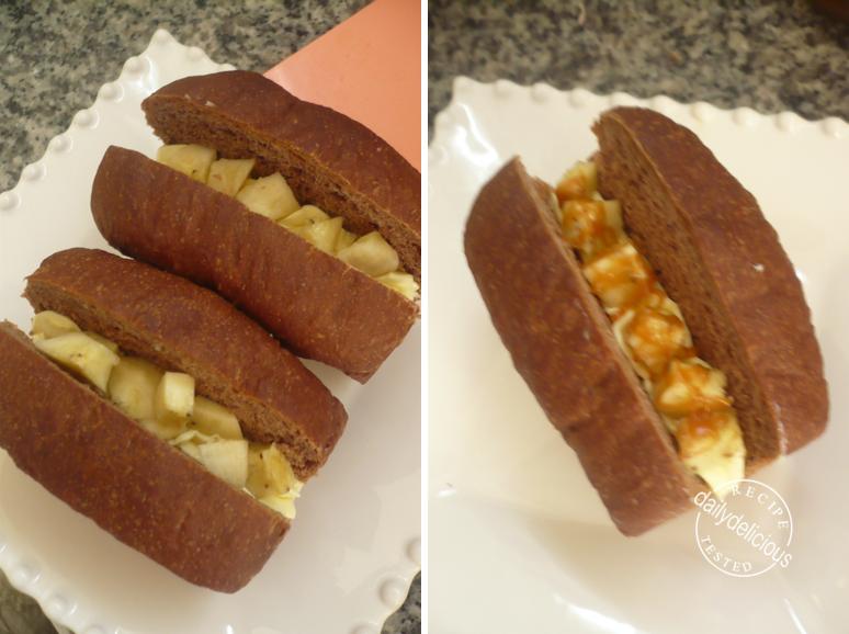 dailydelicious thai: Banana Choco Bread: Lovely dressed up bread!