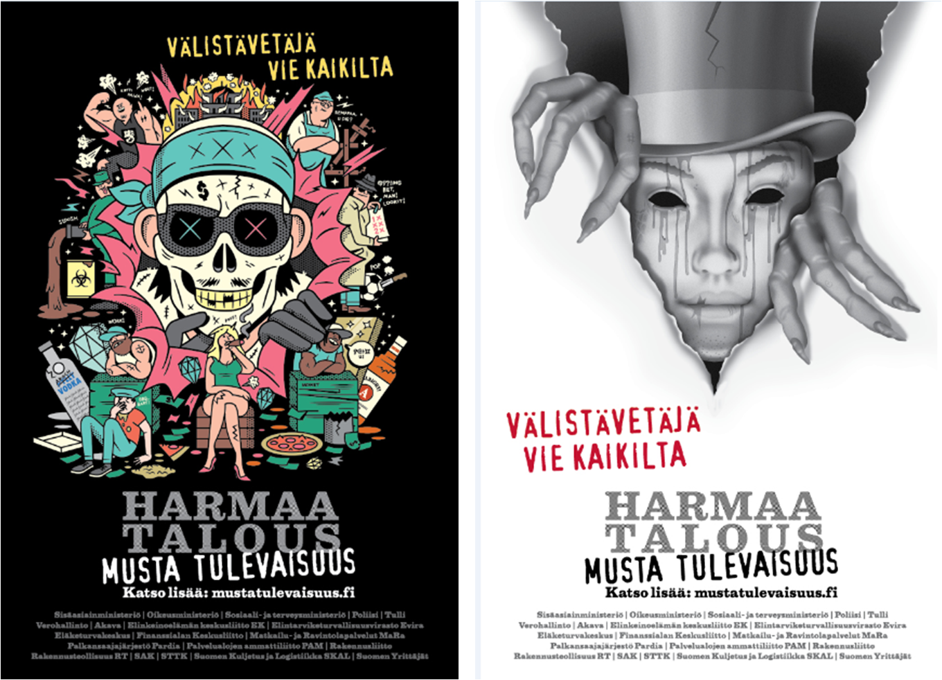 Visuaalisen myyntityön tehtävät: Harmaa talous-musta tulevaisuus luento