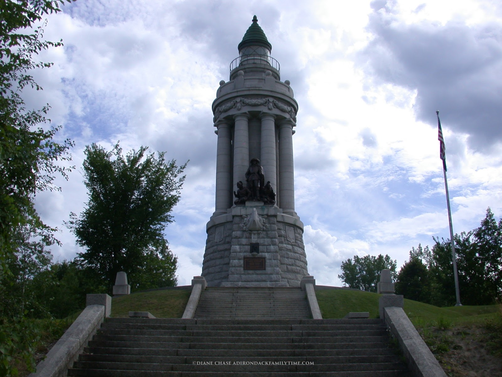 Adirondack Coast: The Champlain Memorial Lighthouse near the Crown ...