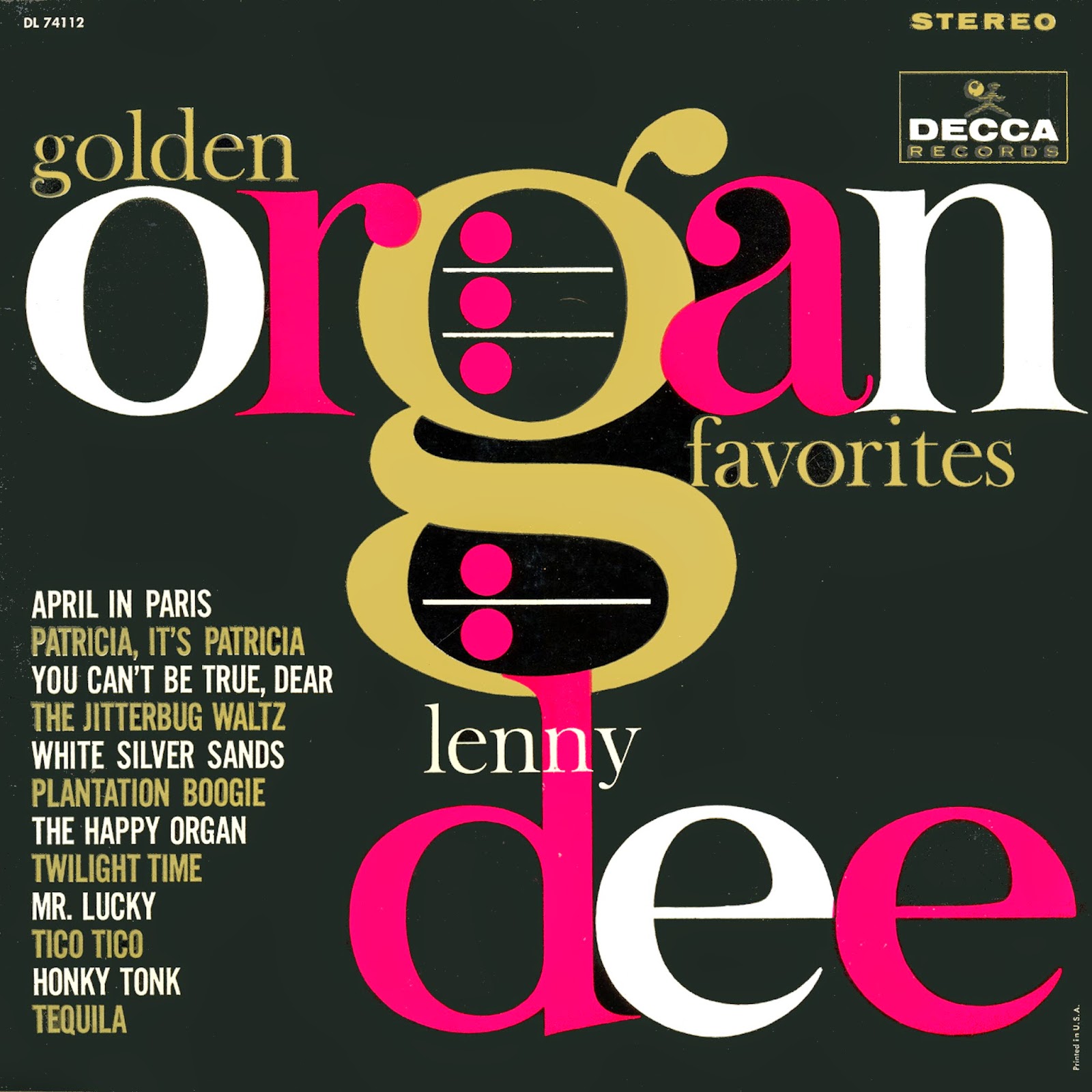 egroj world: Lenny Dee • Golden Organ Favorites