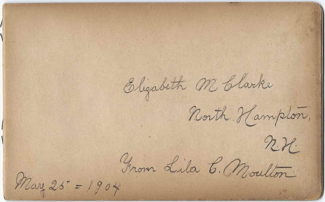 Heirlooms Reunited: 1904-1910 Autograph Album of Elizabeth M. Clark of ...