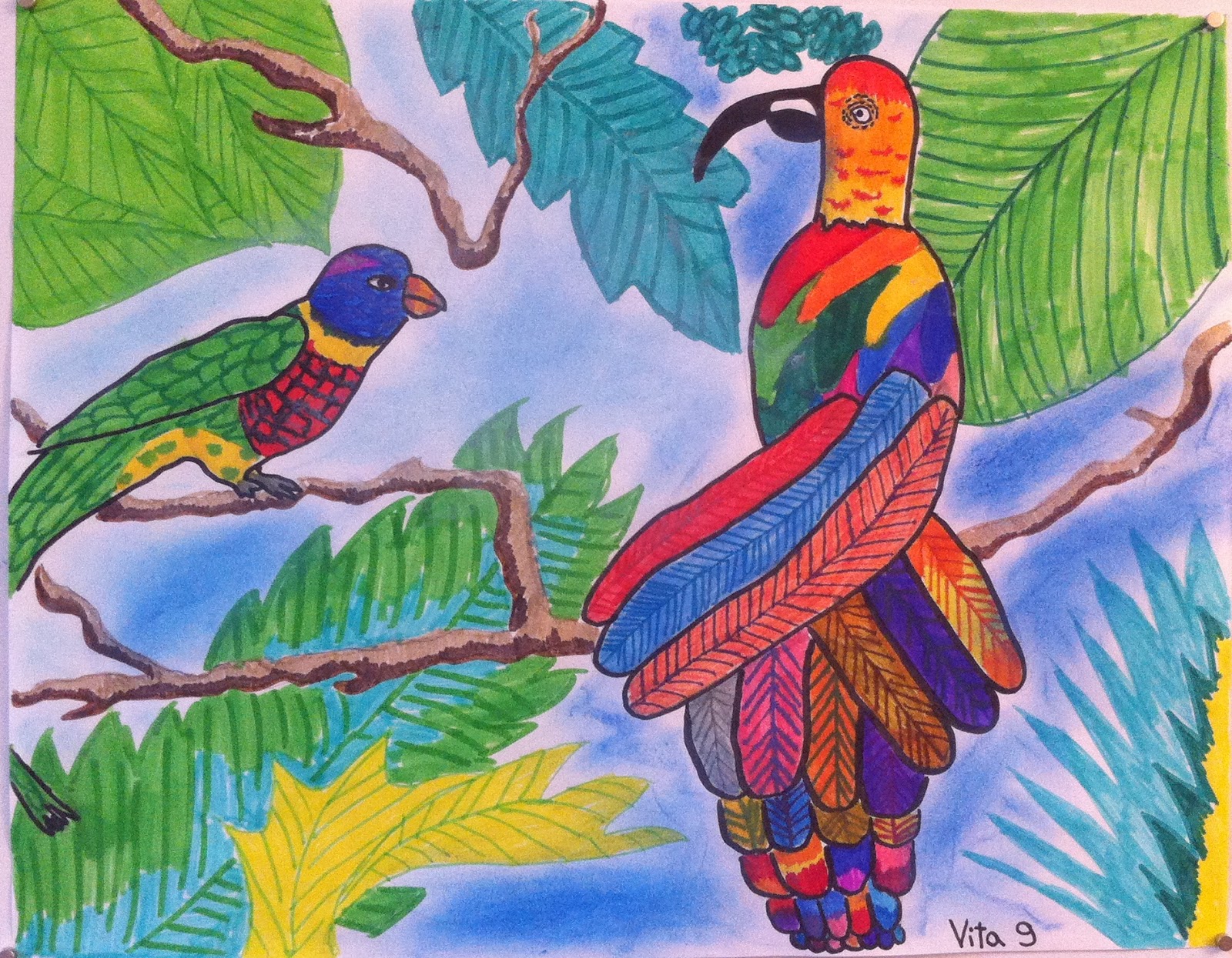 Art Room Britt: Observational Drawing: Rainforest Composition with ...