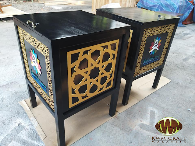 Kayu Warisan Malaysia: Tempahan Pelanggan : Tabung Masjid