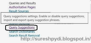 Import query suggestions in SharePoint search - Things to share