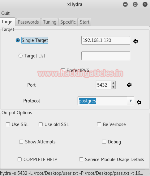 Password Cracking:PostgreSQL