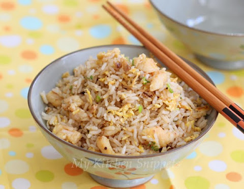 My Kitchen Snippets: Salted Fish and Chicken Fried Rice