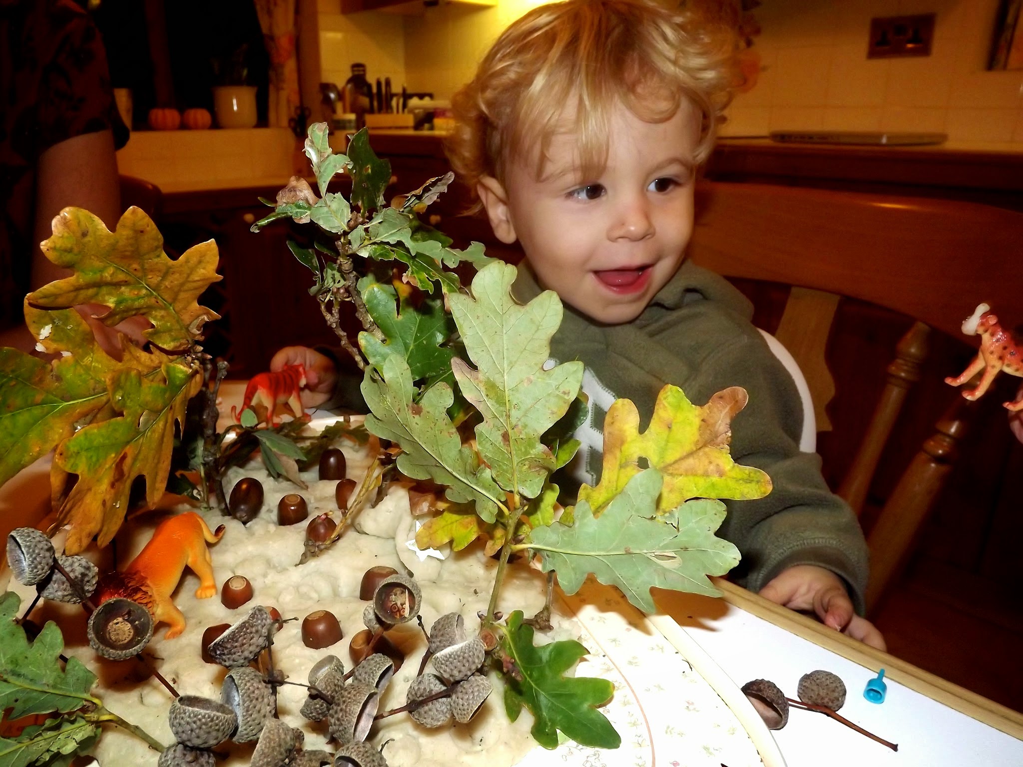 Playdough Jungle Activity for Toddlers - Messy Little Monster