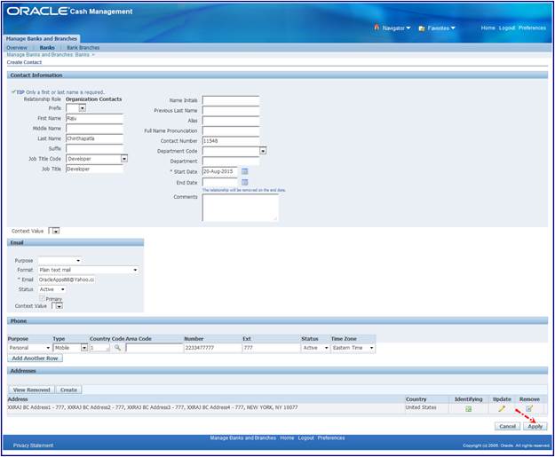 Oracle Applications: Oracle R12 Credit Card Payments Setups and Process