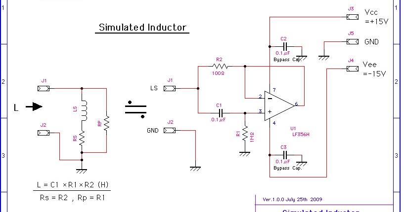 Radio Experimenter's Blog: 【回路】Simulated Inductor (1)