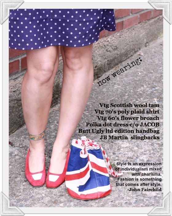 The Citizen Rosebud Outfit Post Polyester Plaid Polka Dots
