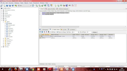 Information System: Membuat Database Dengan SQLYog Enterprise