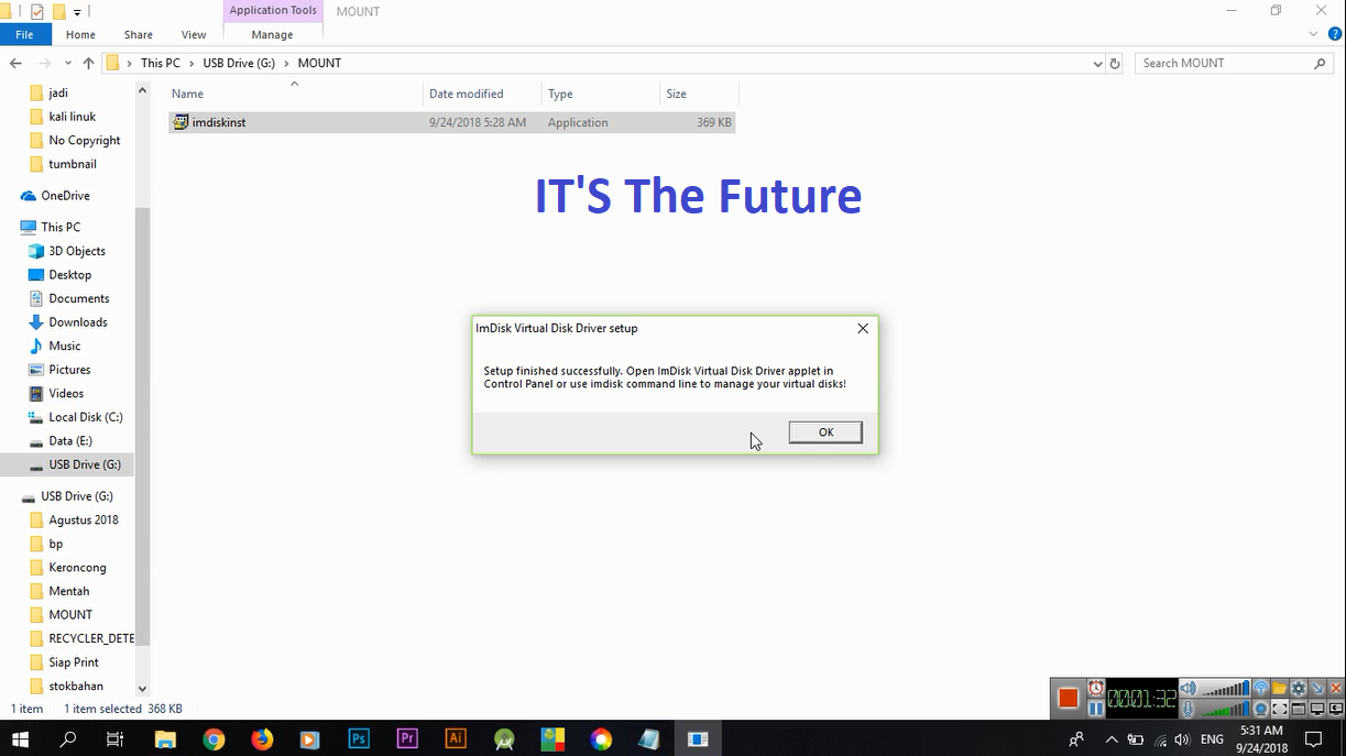 Cara membuat virtual CD atau Mount File yang berformat ISO IMAGE ...