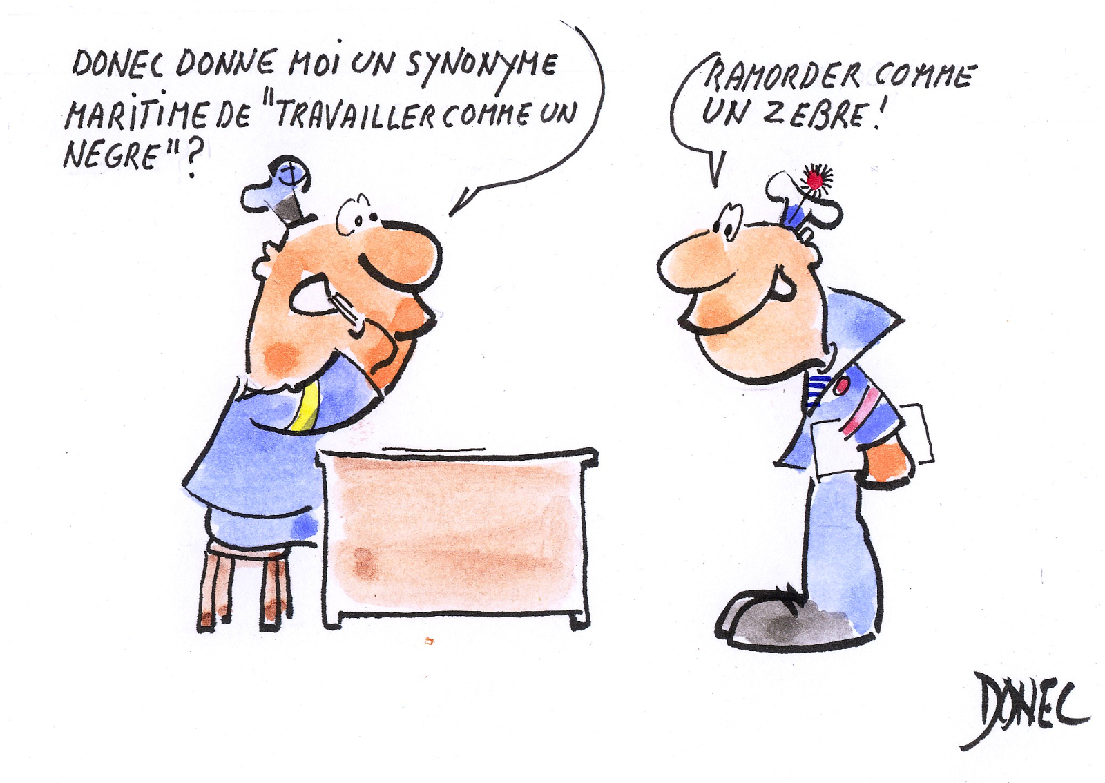 La Marcophilie Navale Envelopmer: Humour dans le carré Marine nationale ...