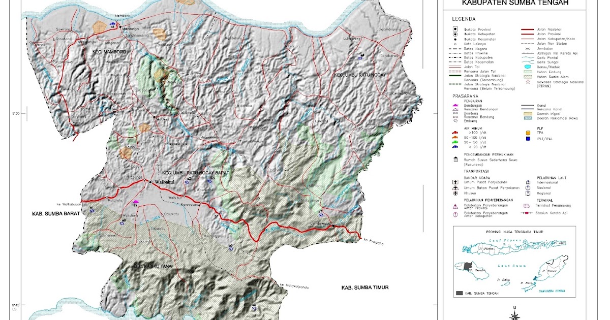 Peta Kabupaten Sumba Tengah