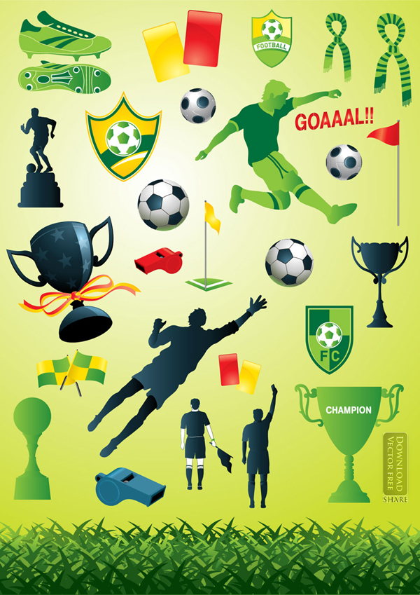 Các biểu tượng môn bóng đá soccer icon vector 3101 ~ MrPixelVn - Chia ...