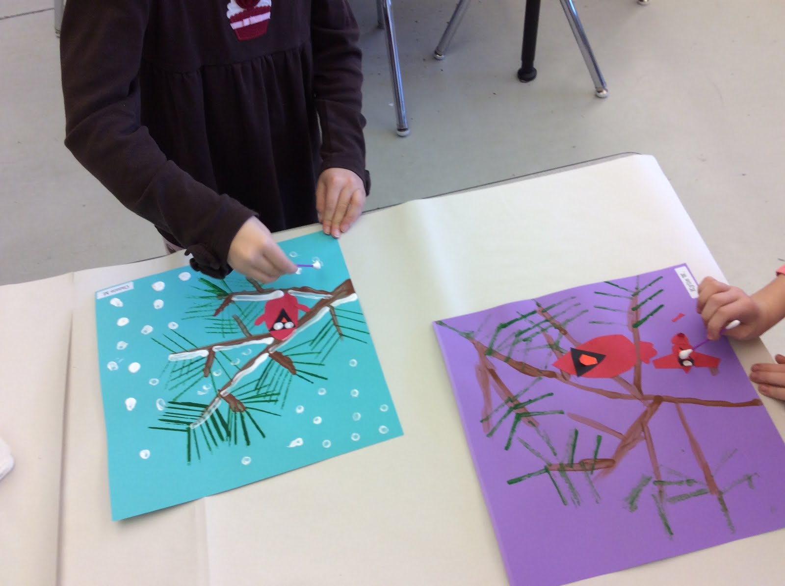 Mini Matisse: Winter Birds