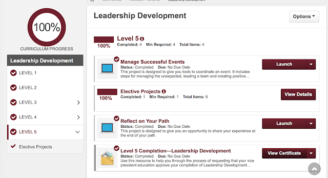 Pathways experience: Leadership Development Level 5 finished