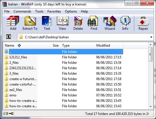 cara mengubah tampilan WinRAR ~ Tundhu Blog