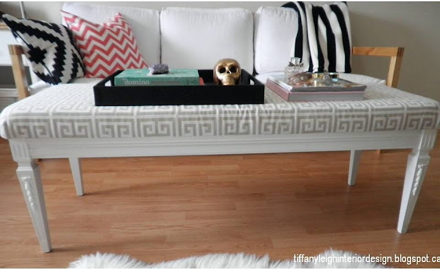 Tiffany Leigh Interior Design: My DIY Greek Key Bench