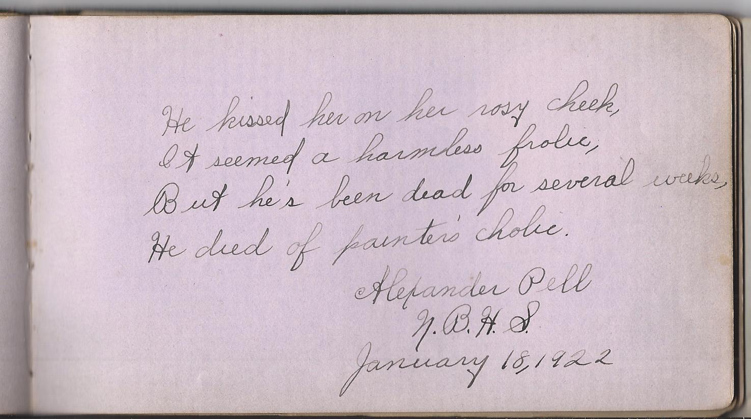 Heirlooms Reunited: 1920s Autograph Album of Alice Pell of New Bedford ...