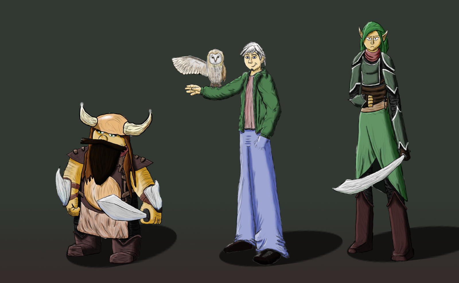 Paul Sims CGA: Dwarf, Human, Elf