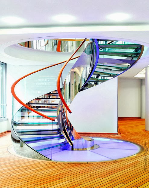 4 types of rounded spiral stairs designs - circular - Stairs design