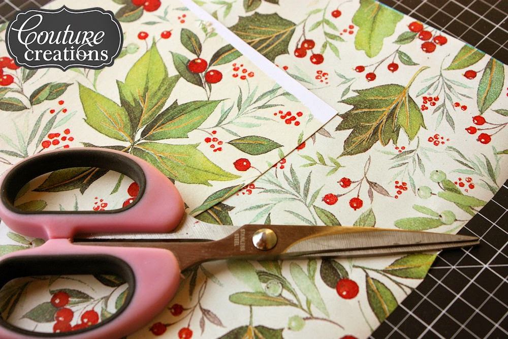 Wrapping paper Die-cuts - a Christmas card for Couture Creations ...