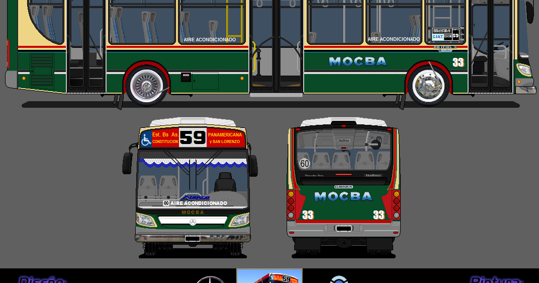 Diseños y Maquetas de Micros: Italbus OH1718 - Linea 59