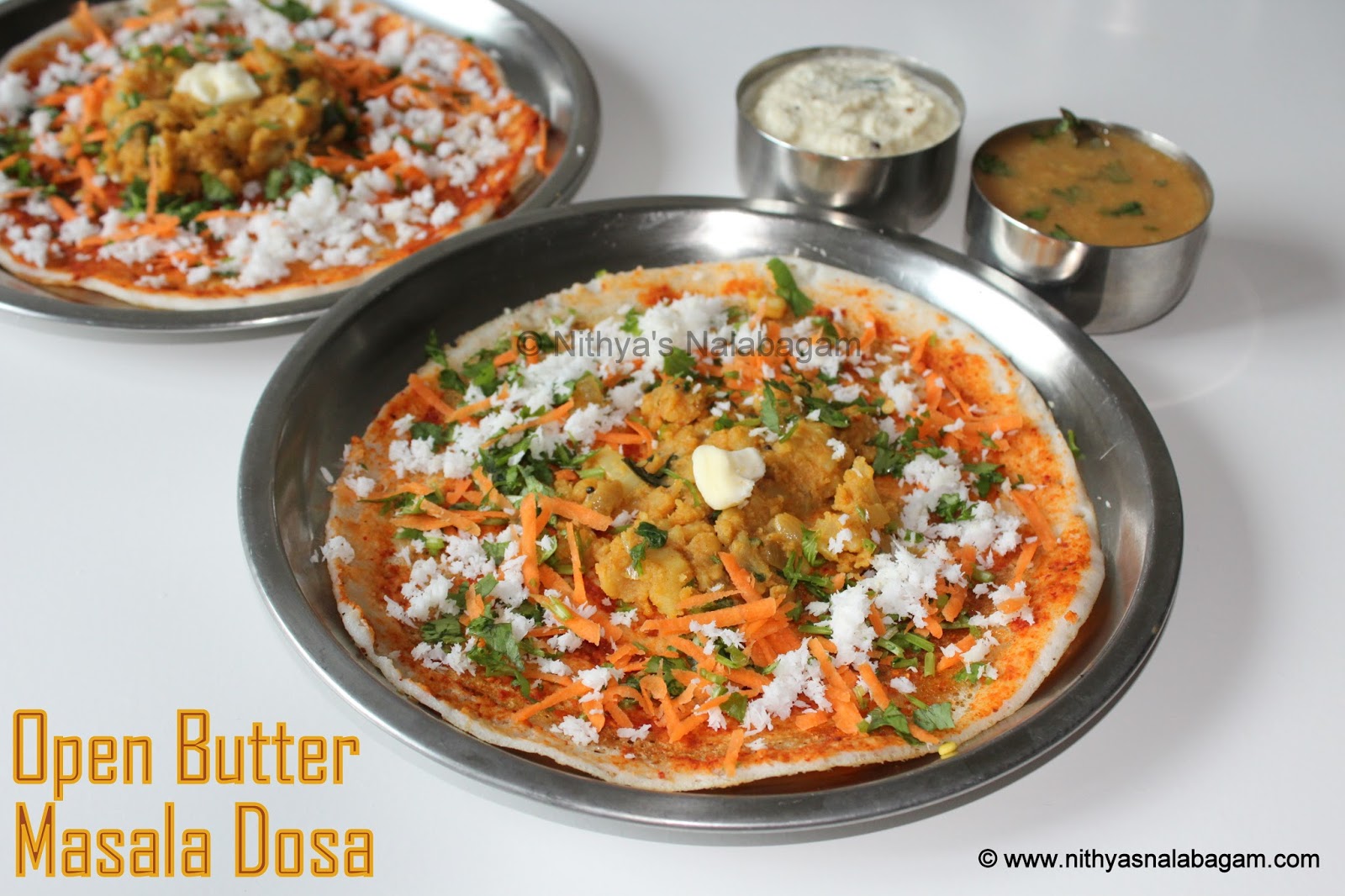 Open Butter Masala Dosa |Nithya's Nalabagam