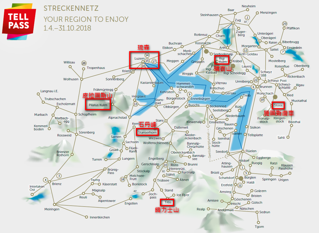 Tell Pass 瑞士中部琉森通行券 購買指南 - 麥克愛旅行