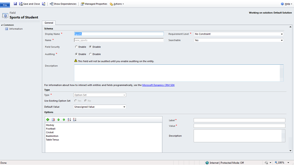 Microsoft Dynamics Crm How Create A Multi Select Option Set In Ms Crm 2011
