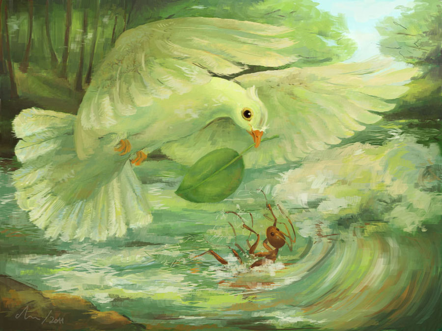 THE ANT AND THE DOVE | The World Of Kids