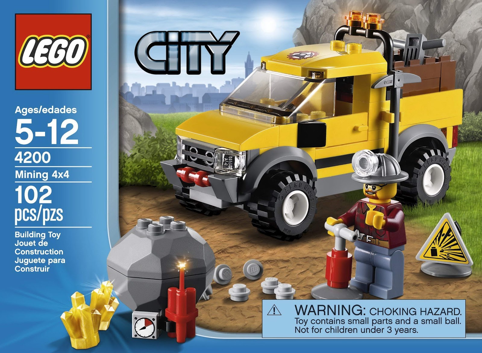 oneTWOBRICK.com: set database: LEGO 4200 mining 4x4
